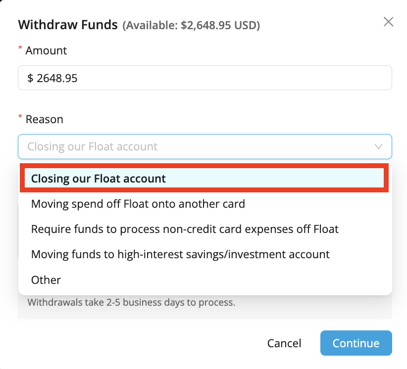 How To Close Your Business's Float Account – Float Help Centre