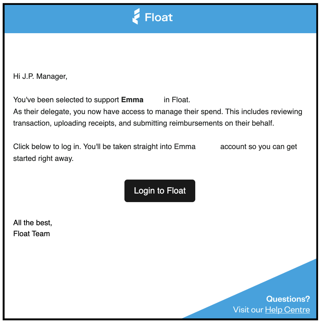 Acting as a Delegate – Float Help Centre